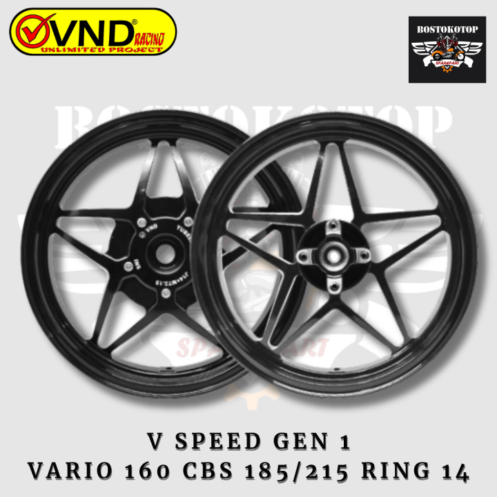 VND Velg Pelg Racing Tipe V Speed V1 Gen 1 Ukuran 185 215 Ring 14 Vario 160 CBS Original ...