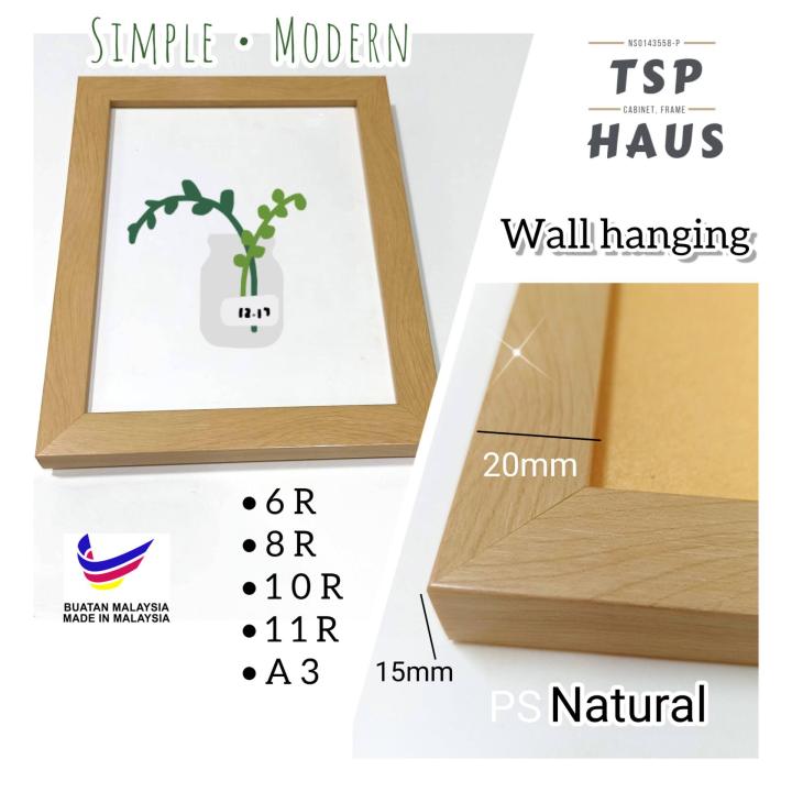 5R|6R|8R|A4|10R|11R|12R|A3 Light wood Natural PS Photo Frame Wall hanging for wedding,cert ...