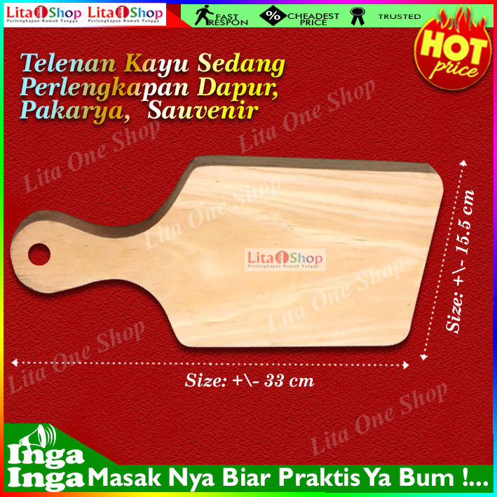 Telenan Kayu Sedang Murah | Lazada Indonesia