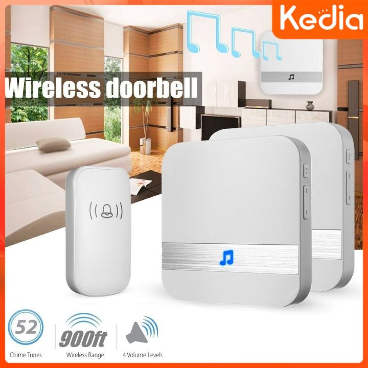 [Kedia] Waterproof Wireless Doorbell 300m Range Smart Home Door Bell UK ...