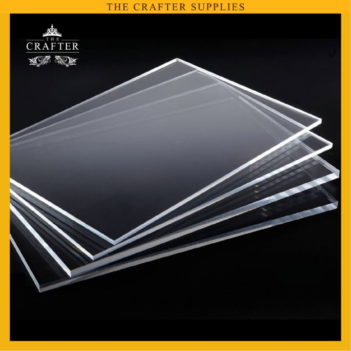 Clear Transparent Acrylic Sheet 3mm/ Big size / Pre Cut Size Plastic ...