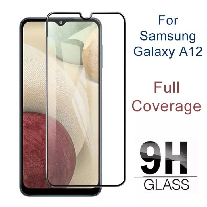 Full Tempered Glass For Samsung Galaxy A12 Screen Protector | Lazada PH