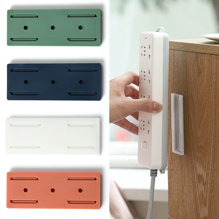 1 PC Storage Rack Socket Holder Punch Free Storage Rack Remote Control ...