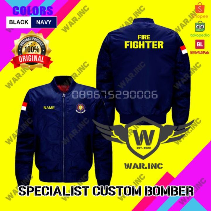 Jaket Bomber DAMKAR FIREFIGHTER | Lazada Indonesia
