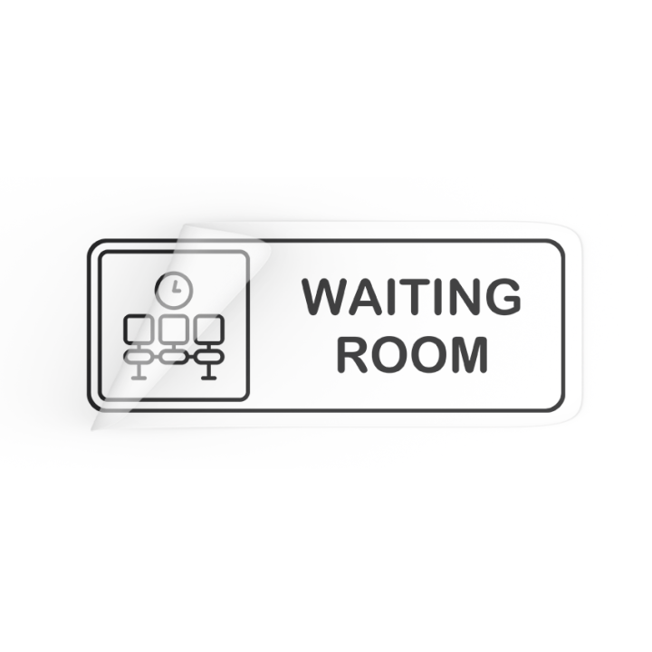 waiting room sticker sign - stiker penanda ruang tunggu - waiting room ...