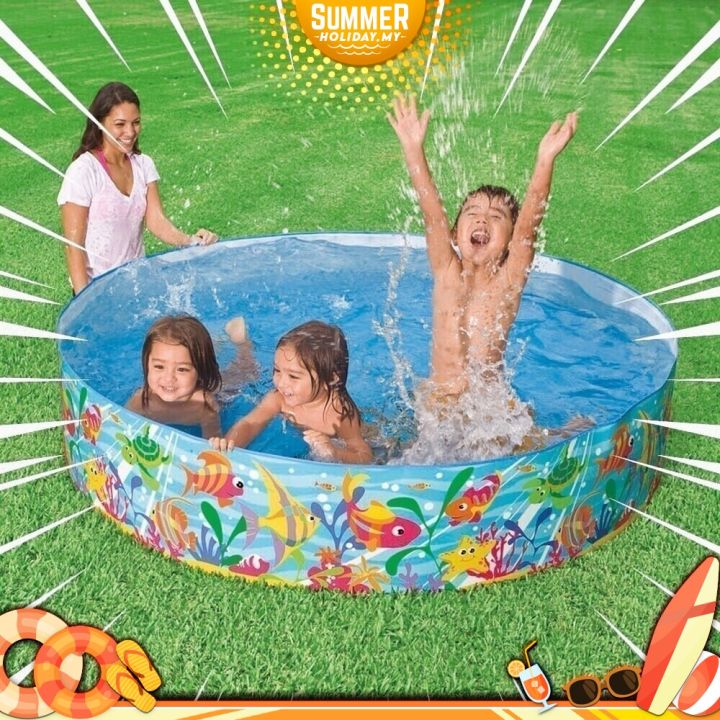 Intex Kids 5ft x 10in Snapset Pool Inflatable Paddling Garden Ring Pool ...