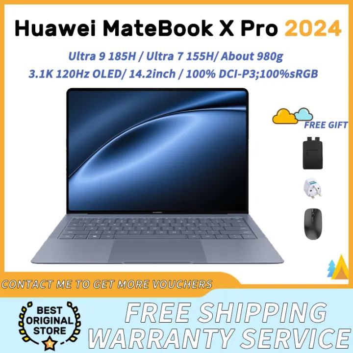 HUAWEI MateBook X Pro 2024 Laptop/Ultra9 185H/Ultra7 155H 14.2inch 3.1k Touchscreen 120Hz OLED ...