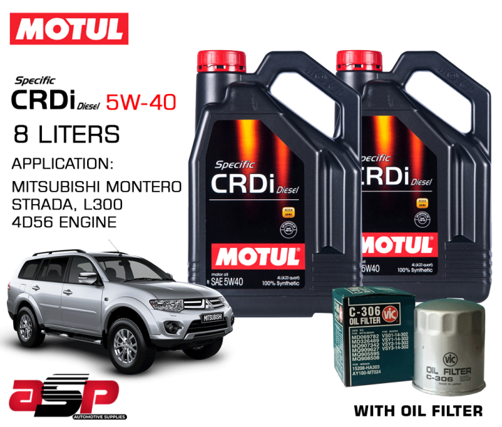 Motul Specific CRDI Diesel 5W-40 Fully Synthetic Diesel Oil 8 Liters ...