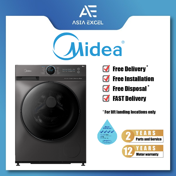 Tariff war adjusting inventory MIDEA MF200W85BT 8.5KG INVERTER FRONT ...