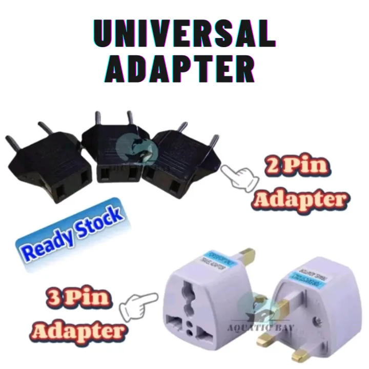 Universal 2 Pin 3 Pin Conversion Plug Universal Adaptor | Lazada