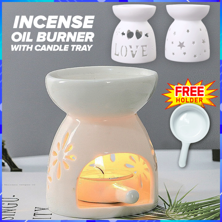 JL Ready Stock Incense Oil Burner / Aroma Burner / Wax Melt / Tealight ...