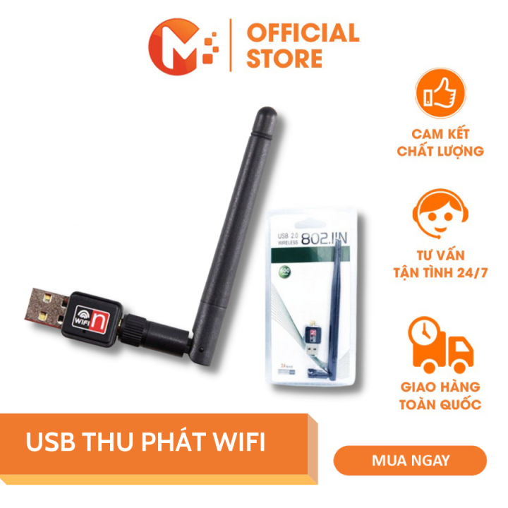 [HCM]USB Thu Phát Wifi Cho PC Máy Tính Bàn Laptop Bị Hư Card Wifi Tốc ...