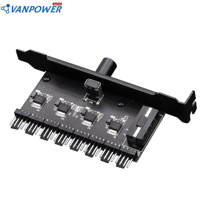 PC Case Fan Speed Controller Professional CPU Hub Splitter Cooler 4PIN ...