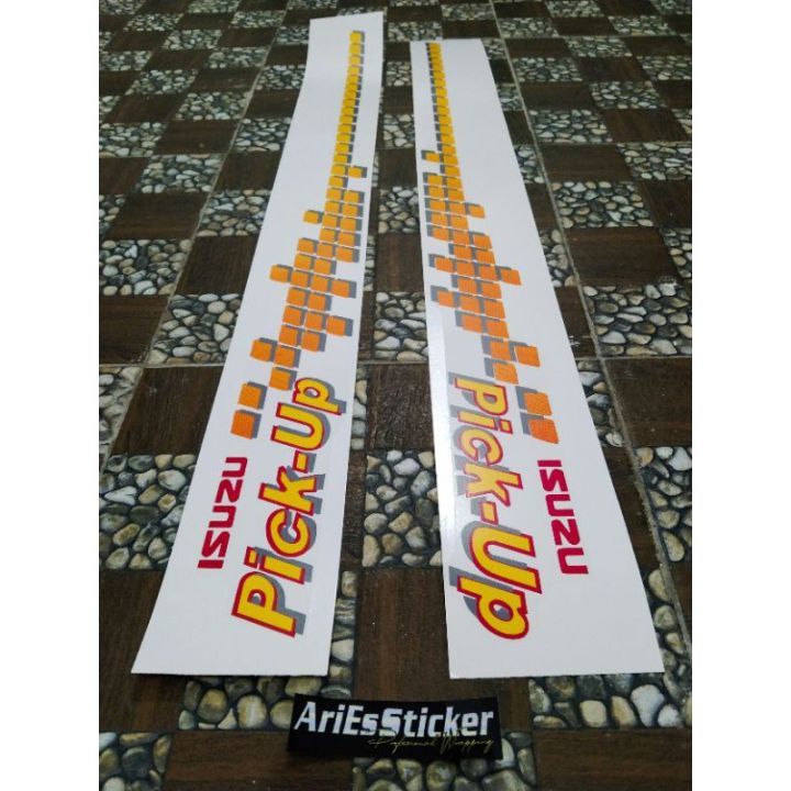 sticker striping Isuzu phanter pick up panter bak | Lazada Indonesia