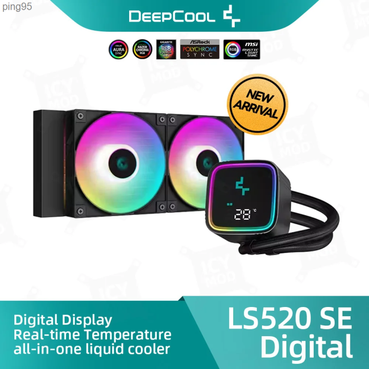 DeepCool CPU Water Cooler All-in-one LS720 SE Digital Real-time ...
