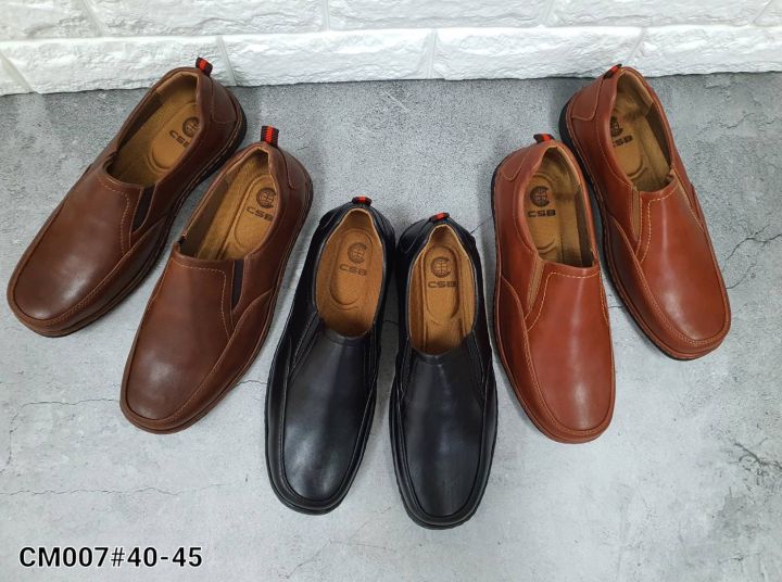 CM007รองเท้าหนังลำลองผู้ชายมี3สีไซส์40-45 | Lazada.co.th