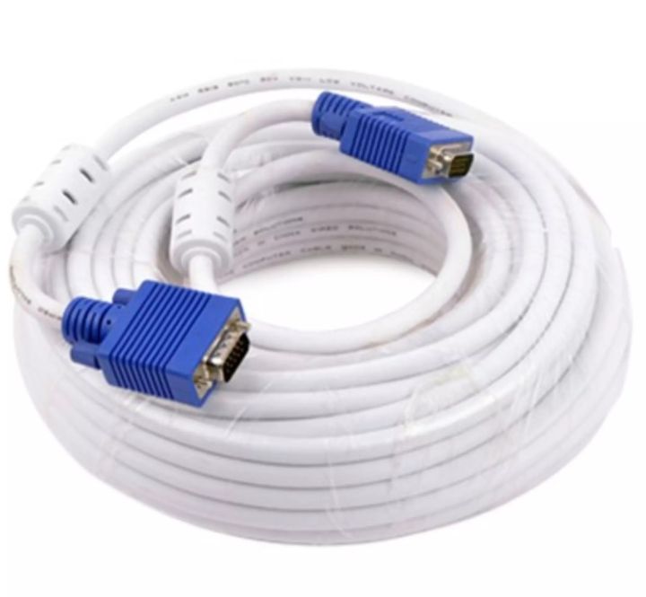 VGA Cable 15M Heavy Duty 15 PIN VGA Male To Male - White | Lazada PH