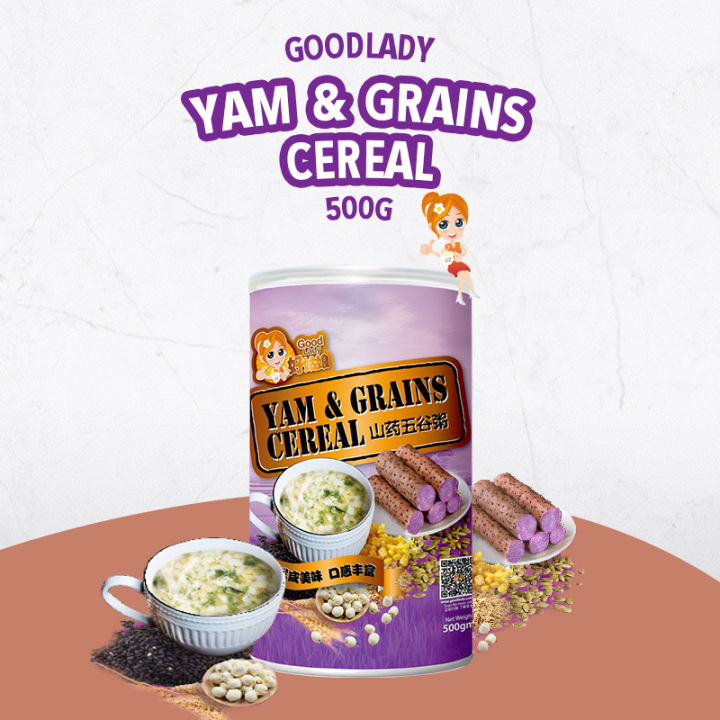 [New Launch] Good Lady Yam & Grains Cereal - 500g | Lazada Singapore