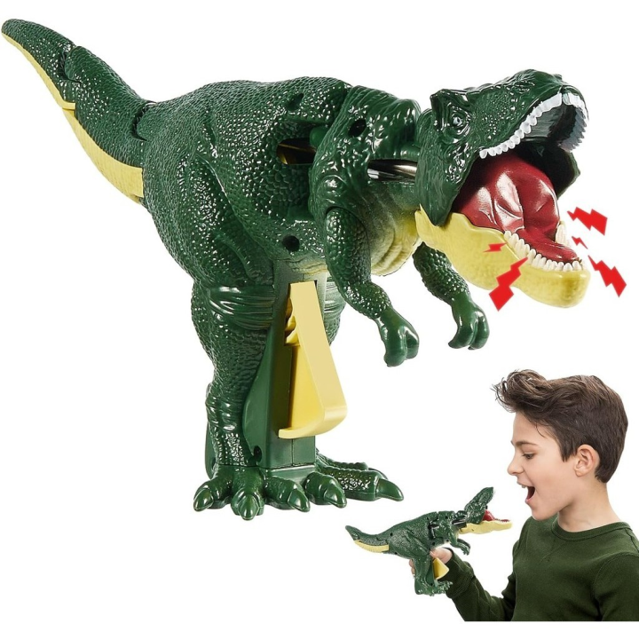 QUONE Dinosaur Toys Tyrannosaurus Rex Model Head and Tail Moving ...