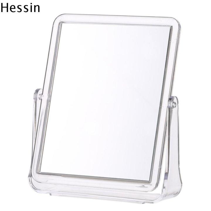 HESSIN แบบสองด้าน กระจกขยาย5x การหมุน360 ° กลมสี่เหลี่ยม กระจกแต่งหน้า ...