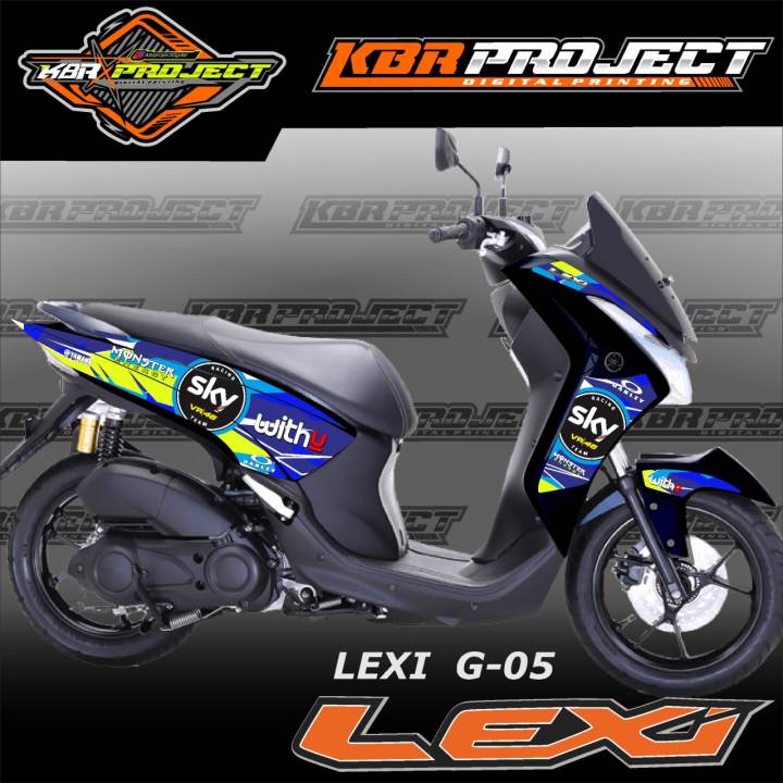 Stiker Striping Lexi Lis Variasi Stiker Motor Yamaha Desain Racing G-05 ...