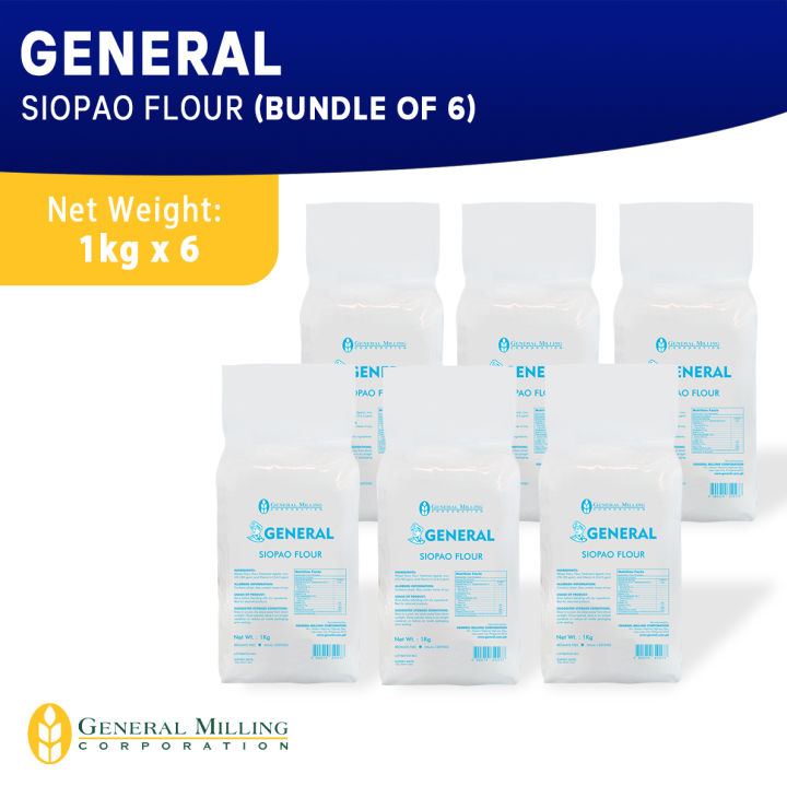General Siopao Flour 1kg Bundle of 6 | Lazada PH