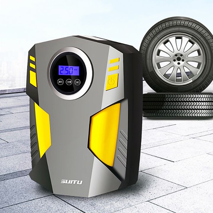 Pompa Ban Mobil Truk Motor Elektrik Cek Tekanan Angin Digital | Lazada ...