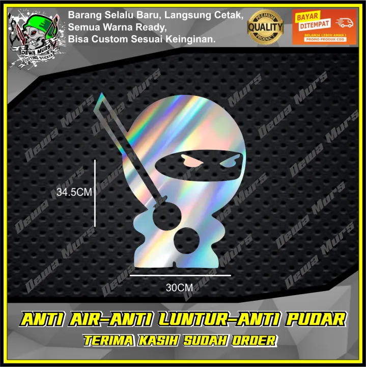 Cutting Sticker BONEKA NINJA Cocok Buat Motor Dan Mobil | Lazada Indonesia