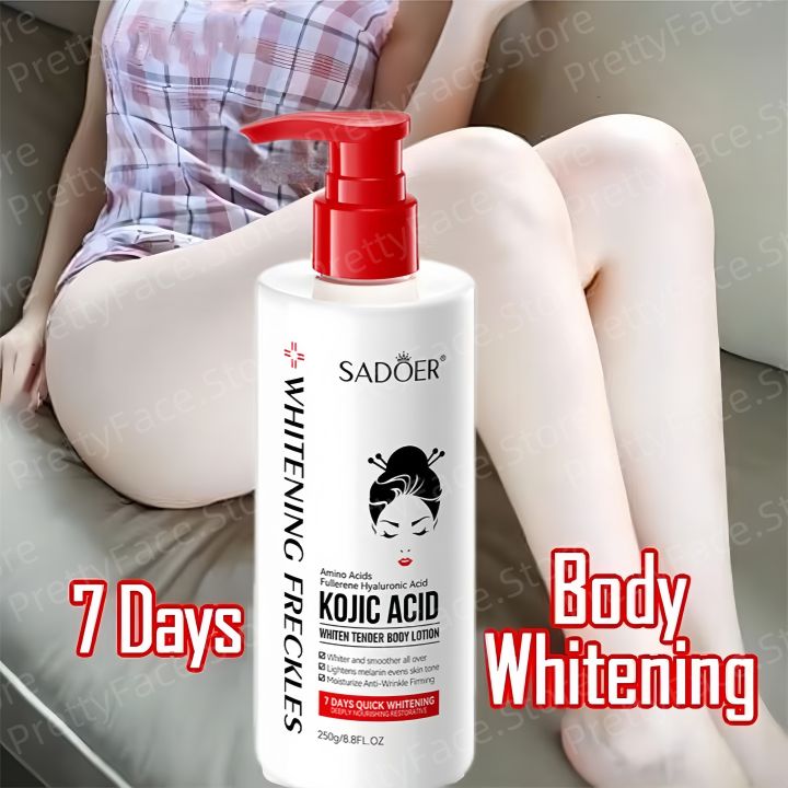 Only 3 Days To Be Effective Kojic Acid Whitening Body Lotion Whitening SPF 50 Lotion ...