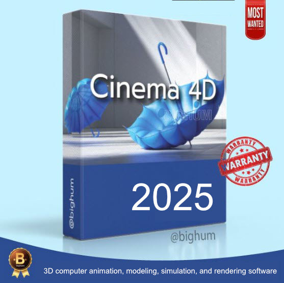 Cinema 4D 2025.2 (Win/macOS) 3D computer animation, modeling, simulation, and rendering software ...