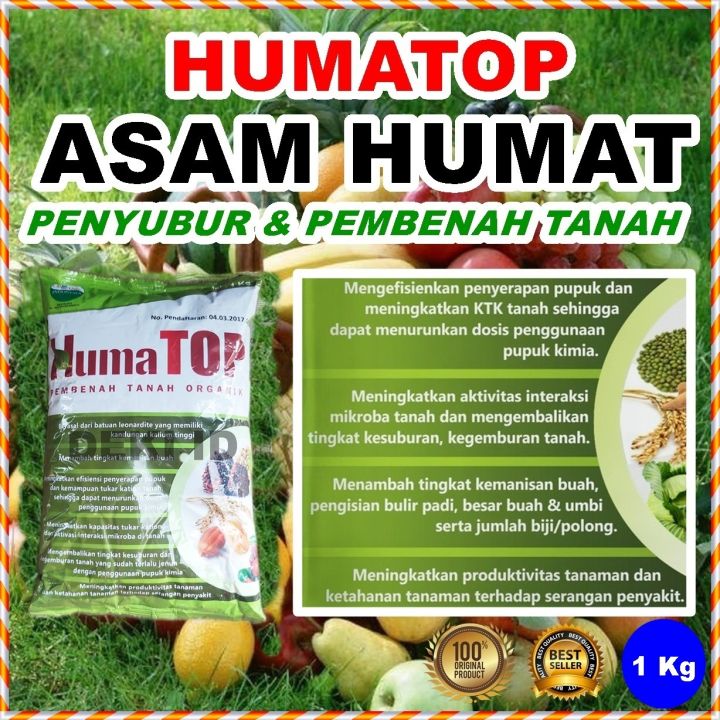 Humatop 1 Kg Asam Humat Pupuk Organik Pembenah Tanah Humic Acid Fulvat ...