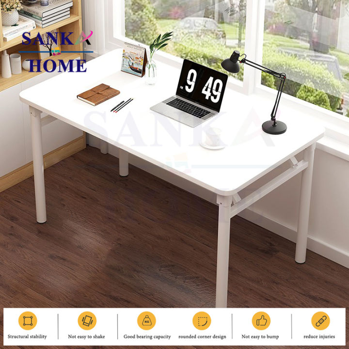 SANKA HOME โต๊ะพับ สีขาว writing desk โต๊ะสนามพับเก็บได้ พกพาสะดวก ...