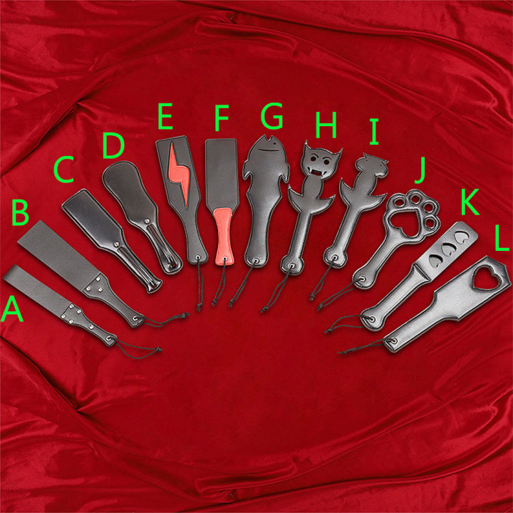 【Support-Cod】 Multiple Style Pu Whip Beat Spanking Paddle Slave Spanker ...