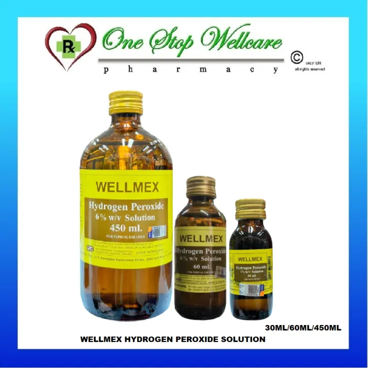 WELLMEX HYDROGEN PEROXIDE SOLUTION 30ML/60ML/450ML | Lazada
