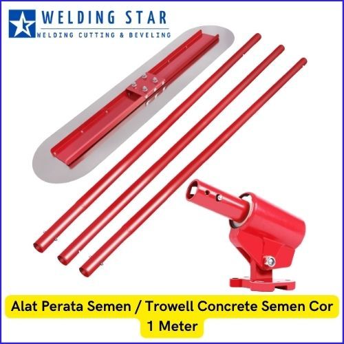 TROWEL ALAT PERATA / PERATA BETON / CONCRETE SEMEN COR 1 METER | Lazada ...