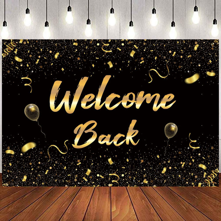 Welcome Back Photography Backdrop Homecoing Returning Party Photography ...