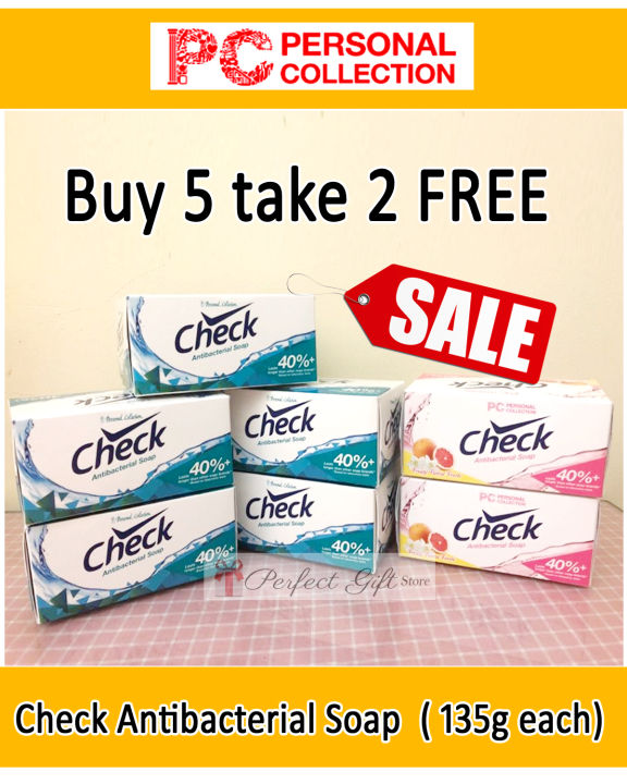 Personal Collection Check Antibacterial Soap SET OR BUY 5 TAKE 2 FREE ...