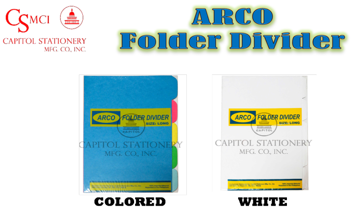 10 packs ARCO Folder Dividers / Ring Guide / Folder Organizer Long ...