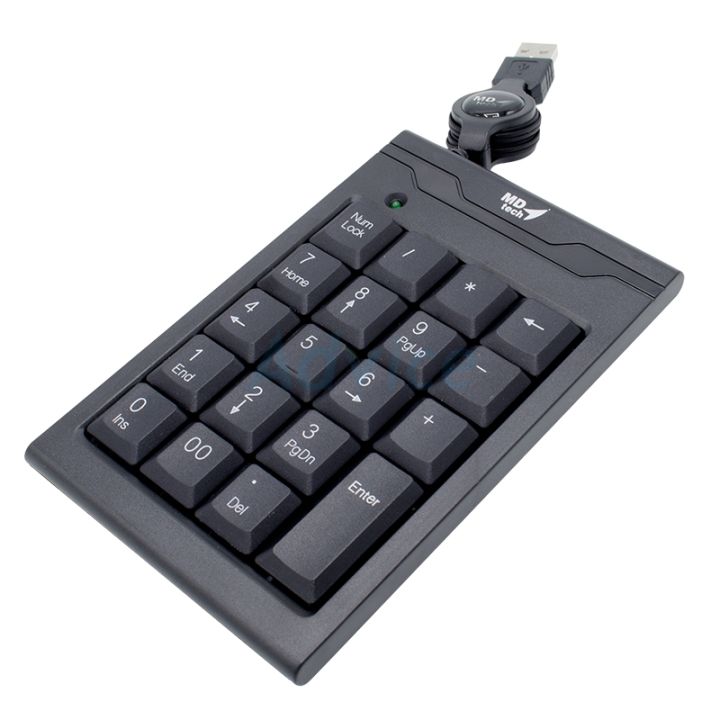 MD-Tech คีย์บอร์ด Numeric KEYPAD เก็บสาย รุ่น PT971 | Lazada.co.th