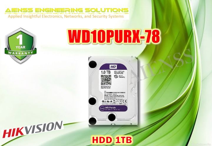 Western Digital WD Purple 1TB Surveillance Hard Disk Drive - WD10PURX ...