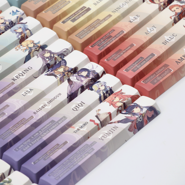 Genshin Impact Spacebar Keycap 6.25U PBT Multifunctional Gaming ...