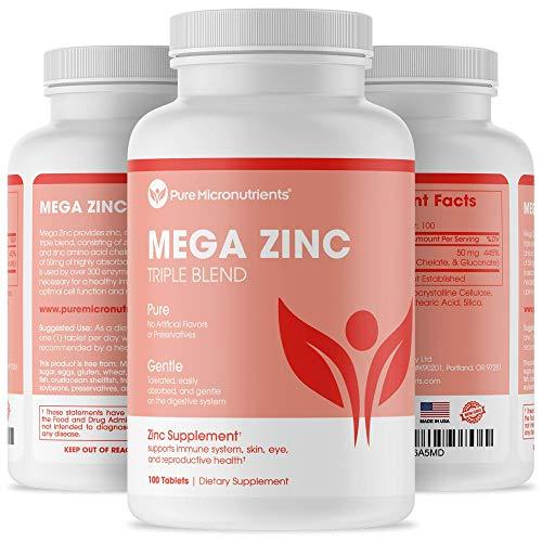 [PRE-ORDER] Mega Zinc Supplement, 50mg - 3-in-1 Zinc Complex - 100 ...
