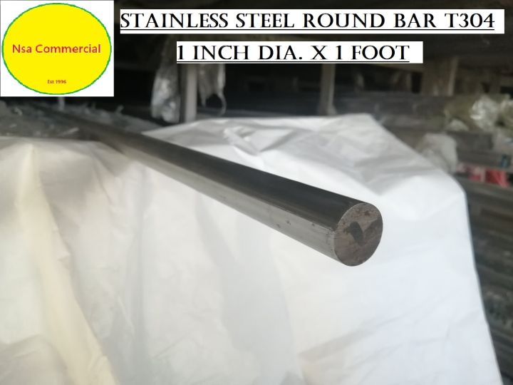 Stainless High Grade /Round Bar Shafting 1" x 1 meter Length (T304) 1PC ...