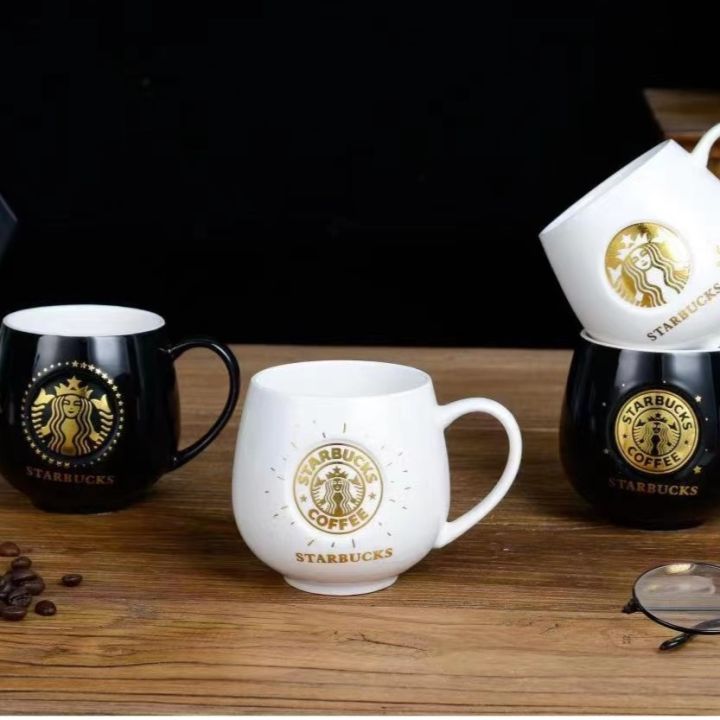 Starbucks Mini Coffee Mug Round Shape Ceramic with Handle 350ml Cup ...