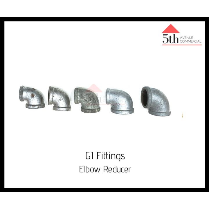 GI Pipe Fittings (GI Elbow Reducer) Different Sizes (Galvanized Iron ...