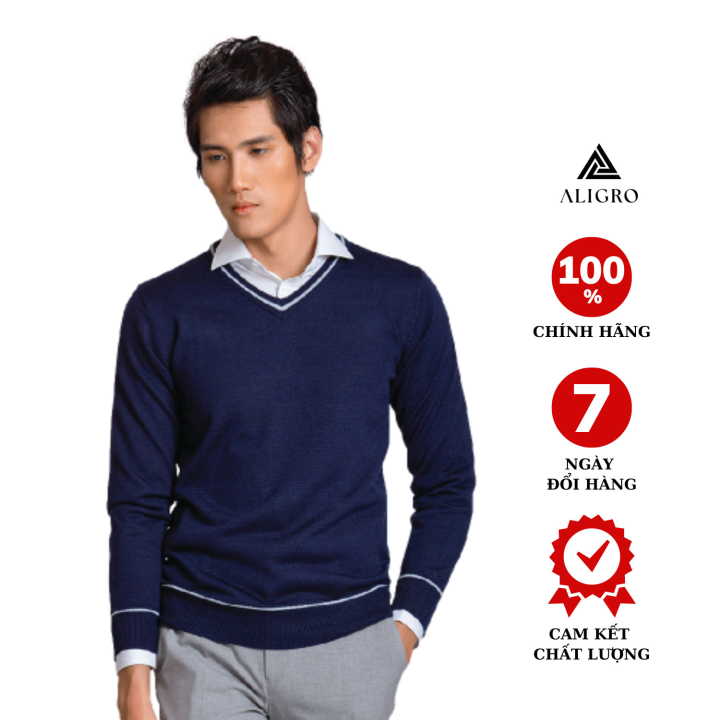 Áo len dài tay cổ tim Aligro ALEND041 | Lazada.vn