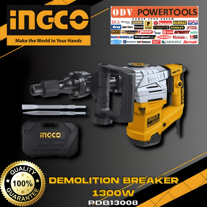 Ingco PDB13008 1300W Demolition Breaker / Hammer ~ ODV POWERTOOLS ...