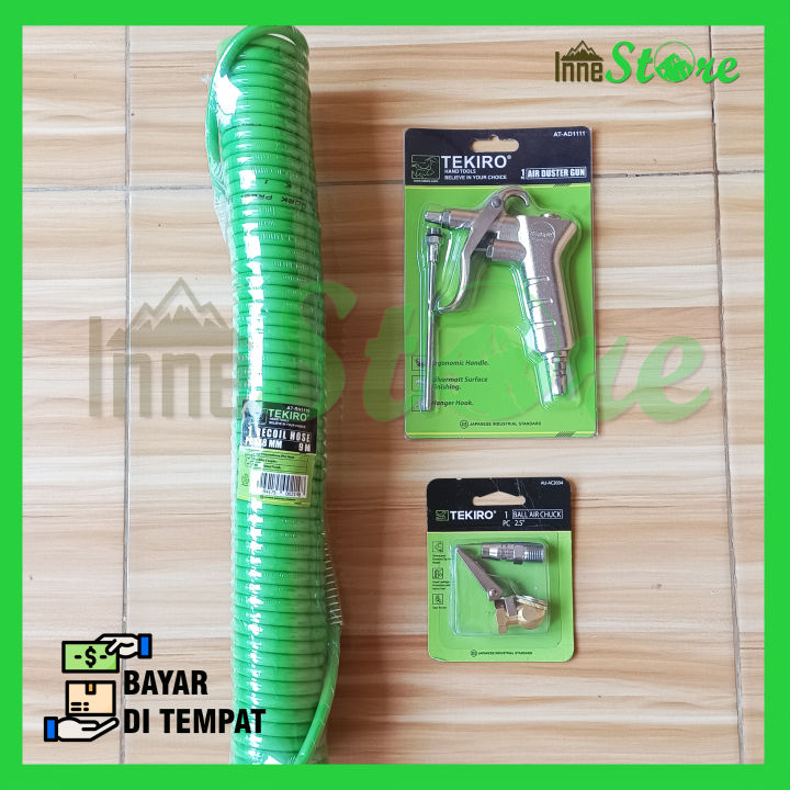 alat isi angin set TEKIRO - Alat Isian Angin Dan Tiup Angin Selang 9M ...