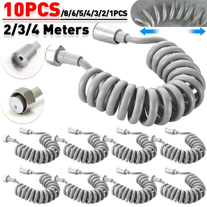 Bidet Sprayer Hose Toilet Plumbing 2M Telescopic Shower Hose Flexible ...