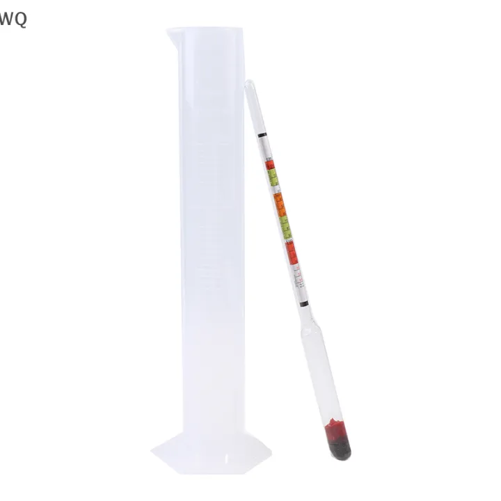WQ 3ชิ้น/เซ็ต Triple Scale ALCOHOL hydrometer และโถทดสอบสำหรับเบียร์ ...